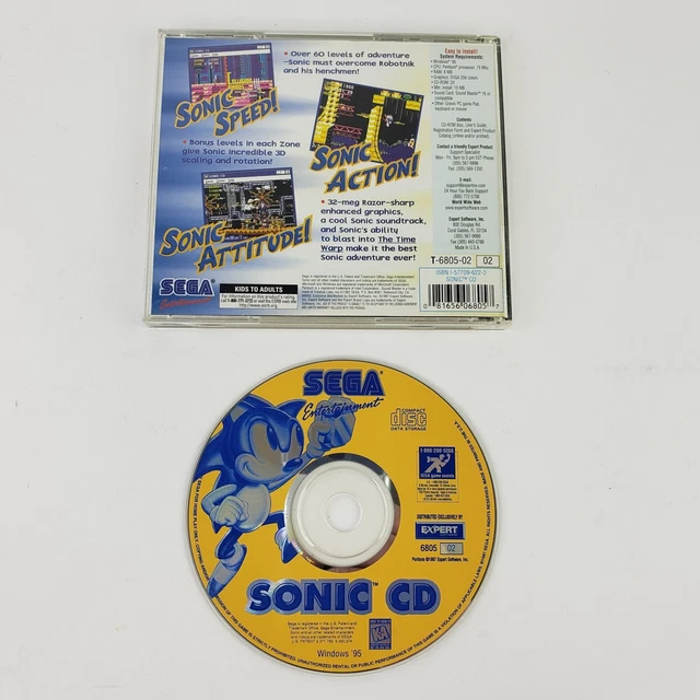 SONIC CD (SEGA PC Collection, 2000) PC windows 95 Disc Only £12.05 - PicClick UK