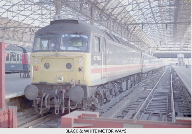 TRAIN NEGATIVE Class 47 566 In Intercity Livery £0.99 - PicClick UK