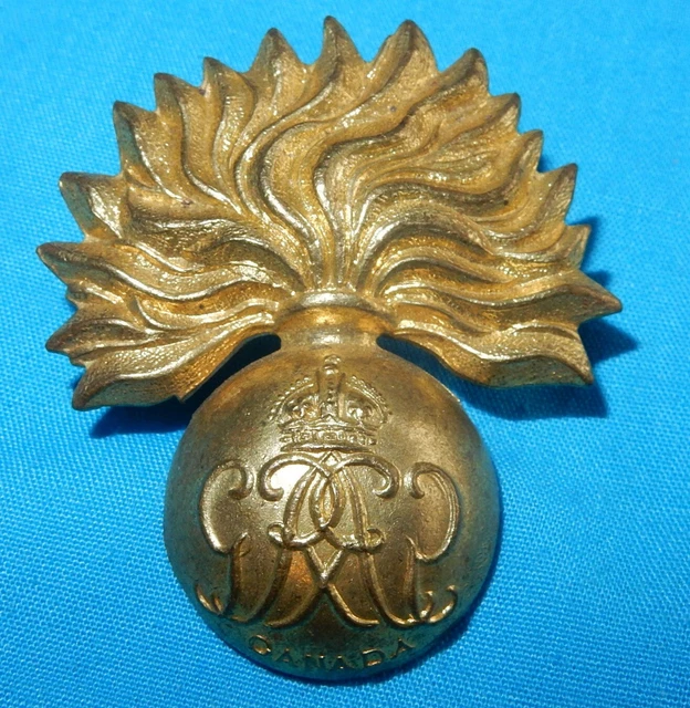 SUPERB ORIGINAL CANADIAN Grenadier Guards Cap Badge Canada Military- Kc ...