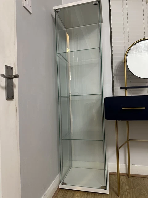 IKEA GLASS DISPLAY cabinet used £30.00 - PicClick UK