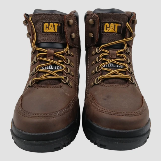 CATERPILLAR MEN'S OUTLINE Steel Toe Work Boot P90803 Size 8.5 £112.83 ...