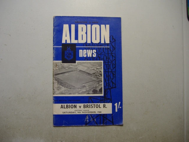 FOOTBALL PROGRAMMES BRIGHTON and Hove Albion FC (7435) 1 off fair ...