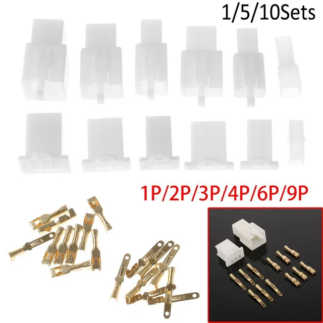 2.8MM MOTORCYCLE TERMINAL plug Male Female Electrical wire Connector ...