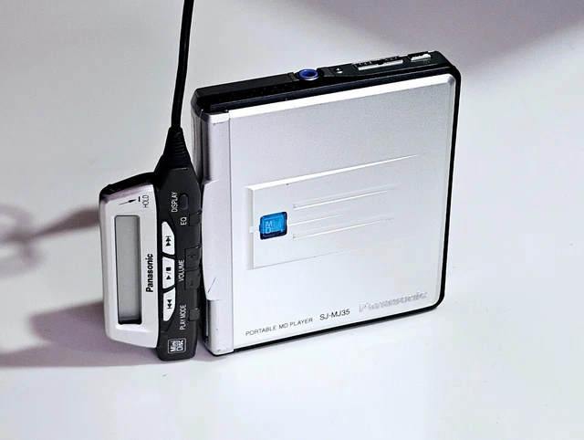PANASONIC SJ-MJ35 M Walkman MiniDisc Player Remote Control Working Ex ...