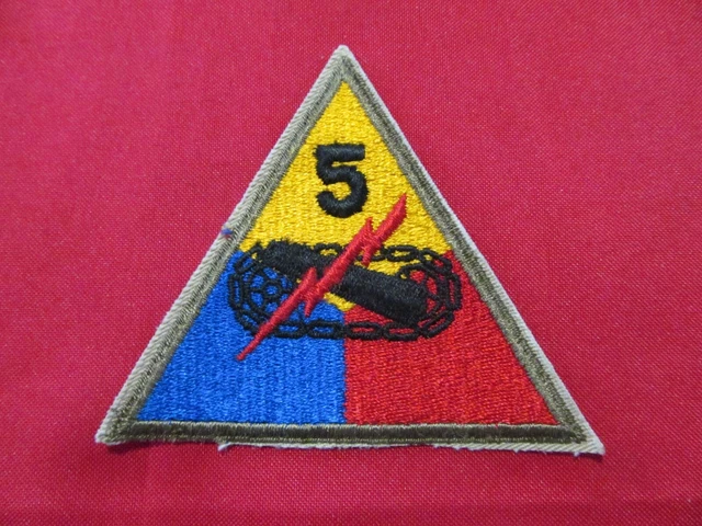 PATCH 5 TH Division Blindee Us Army Ww2 Gi Tankiste Char Sherman EUR 18,00 - PicClick FR