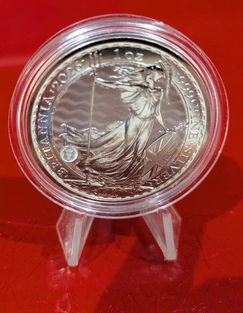 BRITANNIA FINE SILVER 2026 1oz Coin With Capsule £98.00 - PicClick UK