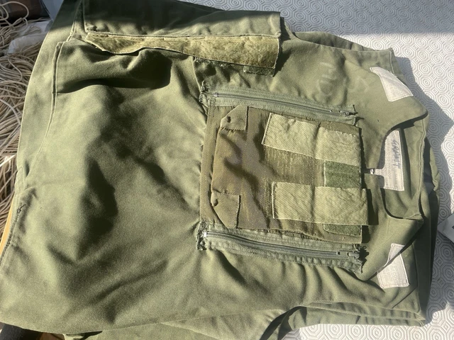 BRITISH ARMY OLIVE Green Mk2 Body Armour Cover ONLY Tactical Flak Vest ...