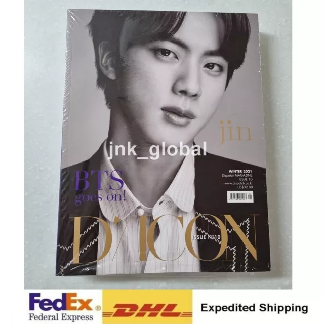 BTS D-ICON VOL.10 BTS goes on! - JIN Edition DICON Magazine + Express Ship EUR 151,55 - PicClick FR