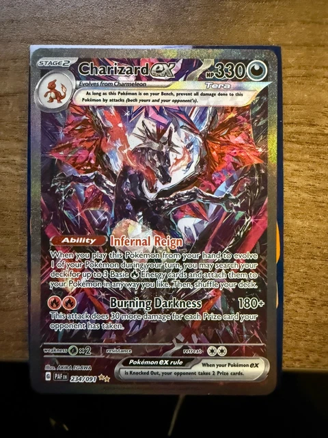 POKÉMON TCG CHARIZARD EX Paldean Fates Sir 234/091 Near Mint Condition ...