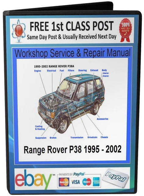 RANGE ROVER P38 Service & Repair Workshop Manual 1995+ On CD £6.99 ...