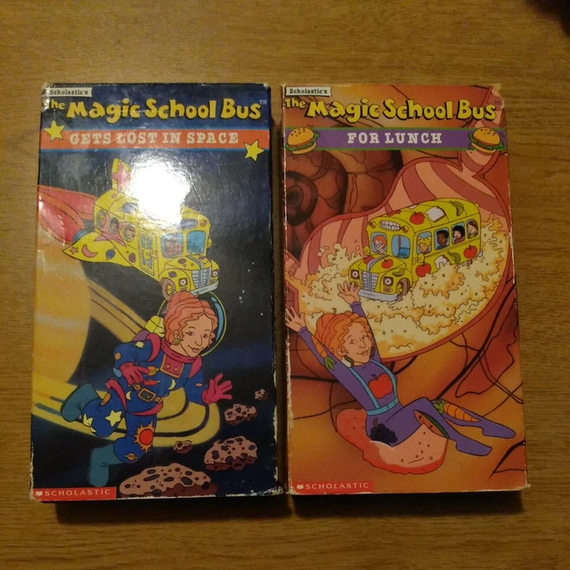 THE MAGIC SCHOOL Bus VHS Lost IN Space & For Lunch LOT OF 2 kids ...