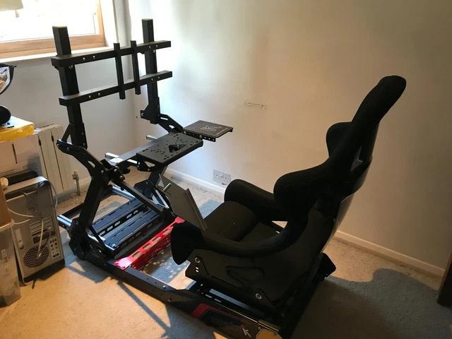 SIMETIK K2-R SIM Racing Cockpit with Monitor, Keyboard, Mouse Support ...