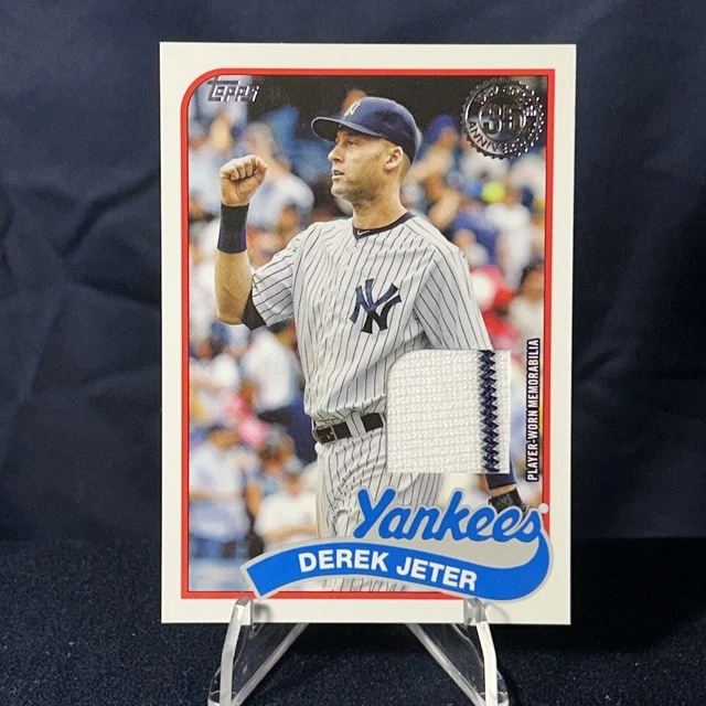 CARTE RELIQUE 35E anniversaire DEREK JETER 2024 Topps Series 1 1989 ...