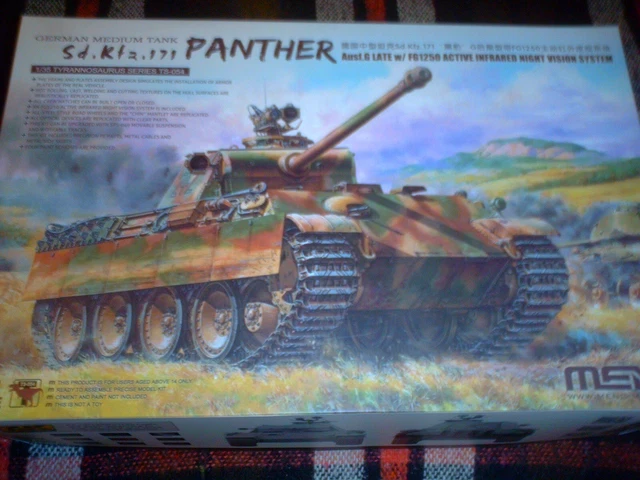 MENG 1/35 SCALE Wwii German Medium Tank Sd.kfz.171 Panther Ausf G Late ...