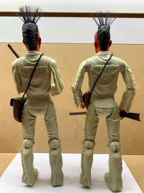 MARX CUSTOM INDIAN Warrior Fort Apache Fighters Johnny West Cherokee ...