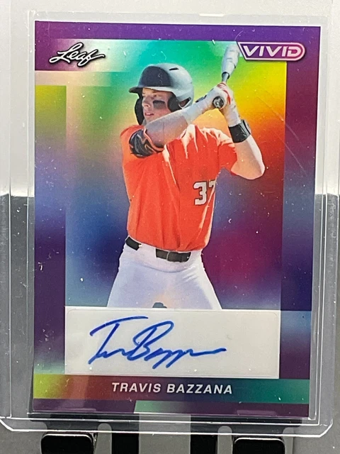 TRAVIS BAZZANA 2/2 Base Auto - 2023 Leaf Vivid Baseball #BA-TB1 EUR 12 ...