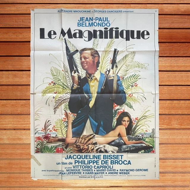 LE MAGNIFIQUE AFFICHE originale 120x160 J.P Belmondo Philippe de Broca 1973 EUR 129,95 - PicClick FR