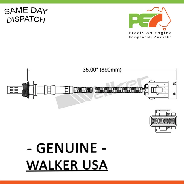 * WALKER USA * Oxygen Sensor O2 For Porsche 911 993 Turbo 996 Carrera ...