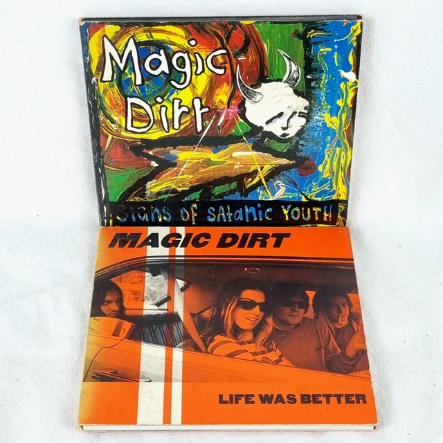 MAGIC DIRT FRIENDS In Danger + Signs Satanic Youth CD EP Au Go Go 90s ...