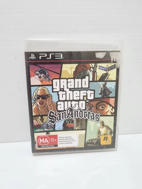 RARE GRAND THEFT Auto GTA San Andreas PS3 PlayStation 3 Complete W ...