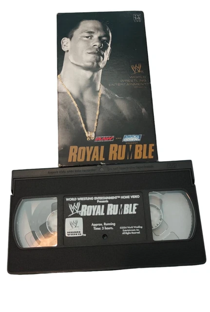 RARE WWE RAW AND SMACKDOWN PRESENTS Royal Rumble 2004 VHS Video (NTSC ...