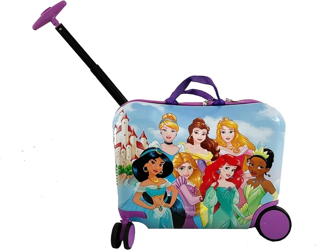DISNEY PRINCESS HARDSIDE Ride on Luggage for Kids 18" Suitcase Travel ...