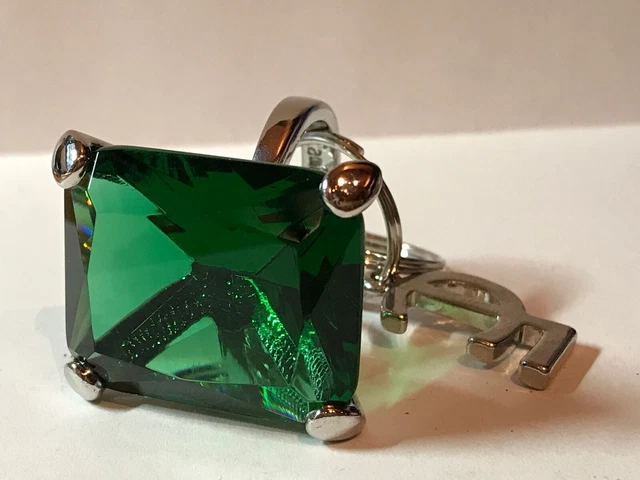 RARE BAGUE DESIGN Porte Clef Camille & Lucie Createur Paris Metal Inox ...