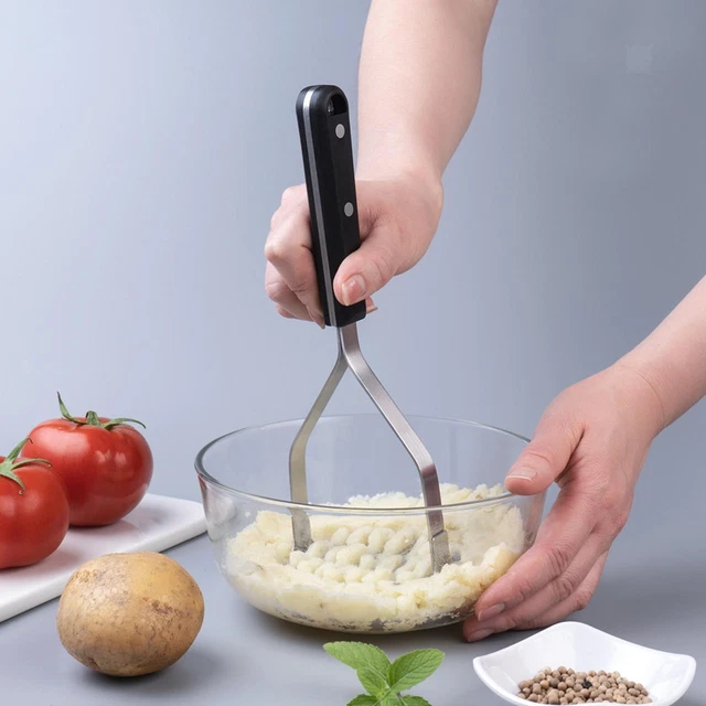 SMOOTH MASH POTATO Masher Stainless Steel Pea Masher Manual Press ...