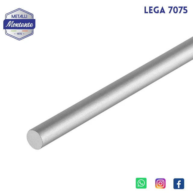BARRA TONDA ALLUMINIO 7075 ERGAL Da 8 a 160 mm in Diverse Lunghezze EUR ...