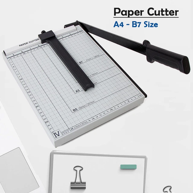 PREMIUM METAL PAPER Cutter Size A4 To B7 Guillotine Page Trimmer Knife ...
