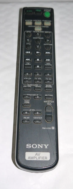 SONY AV AMPLIFIER remote control RM-U150 for TA-VE150 £9.95 - PicClick UK