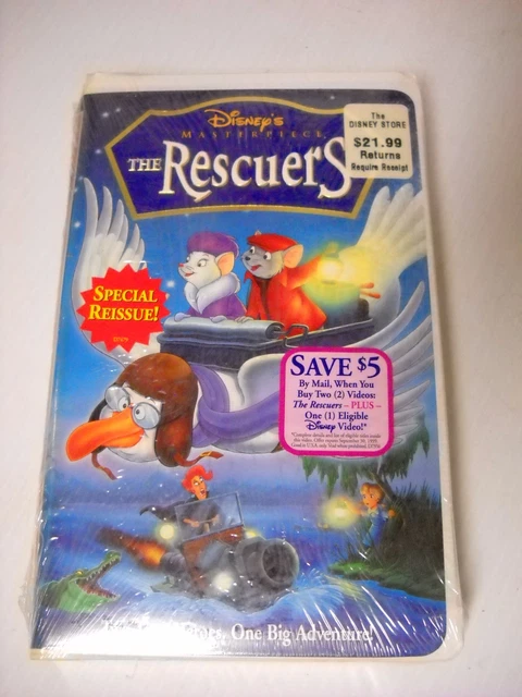 DISNEY'S MASTERPIECE THE Rescuers VHS Video Tape Sealed £13.58 ...