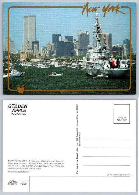 CONTINENTAL NEW YORK City Skyline Postcard £1.80 - PicClick UK