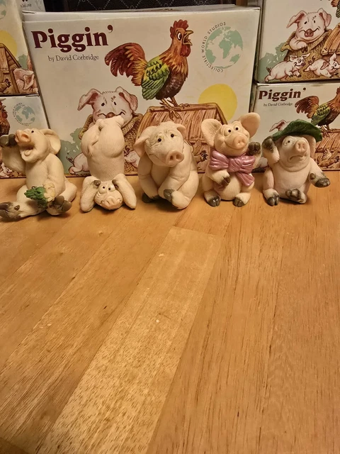 5 - PIGGIN Pigs by David Corbridge - EXTREMELY RARE ITEM £10.00 ...