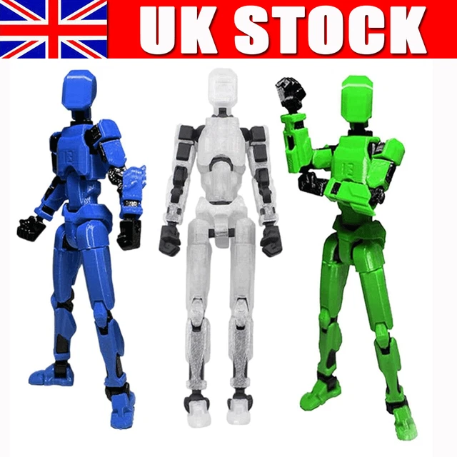 3D PRINTED MULTI Jointed Movable Robot Action Figure Model Toy Joints ...