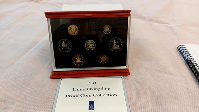 ROYAL MINT 1991 UK Deluxe Proof Coin Set £20.00 - PicClick UK