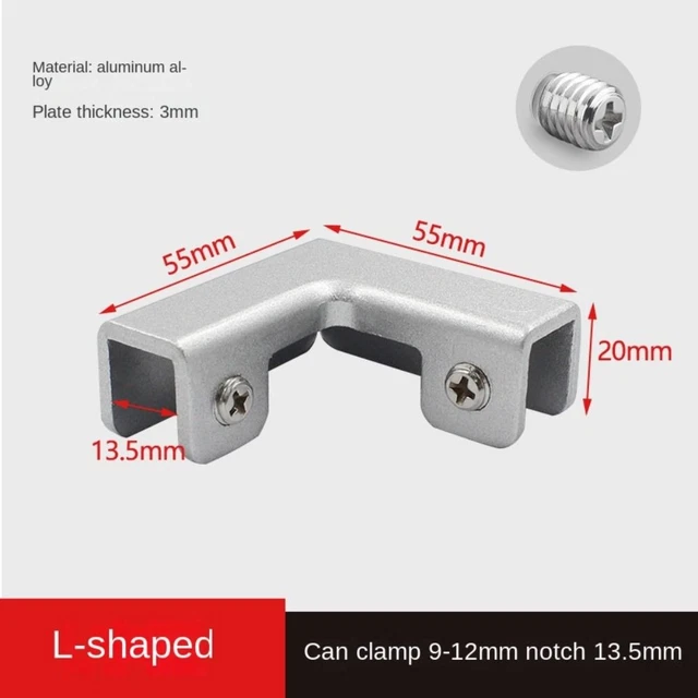 ALUMINUM ALLOY ANGLE Corner Code Reinforcement Fixing Clip Glass Clip ...