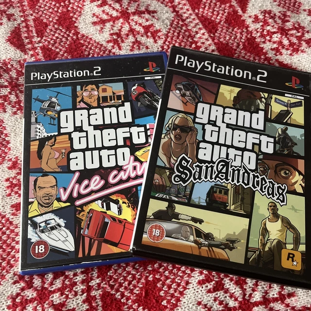 GRAND THEFT AUTO San Andreas PAL Sony PS2 and GTA Vice City all maps ...