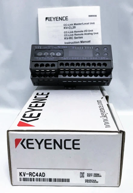 KEYENCE PROGRAMMABLE CONTROLLER KV-5000/3000 series KV-RC4AD Analog ...