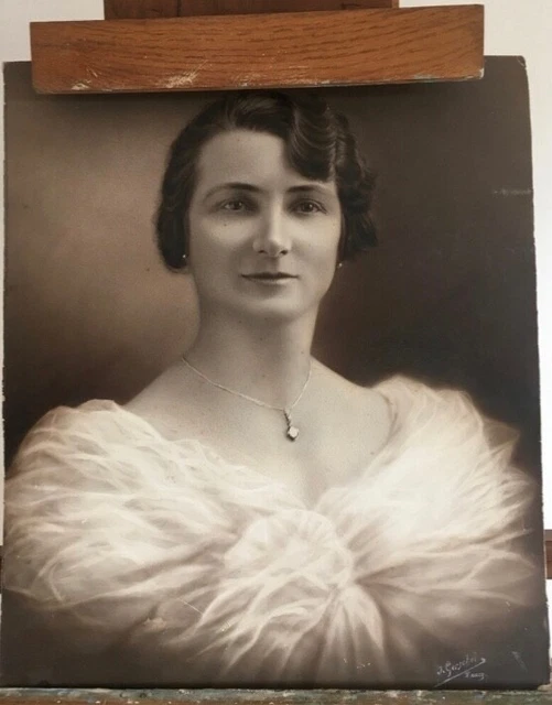 GRANDE PHOTOGRAPHIE ANCIENNE de femme - Jules Gerschel - Nancy ...