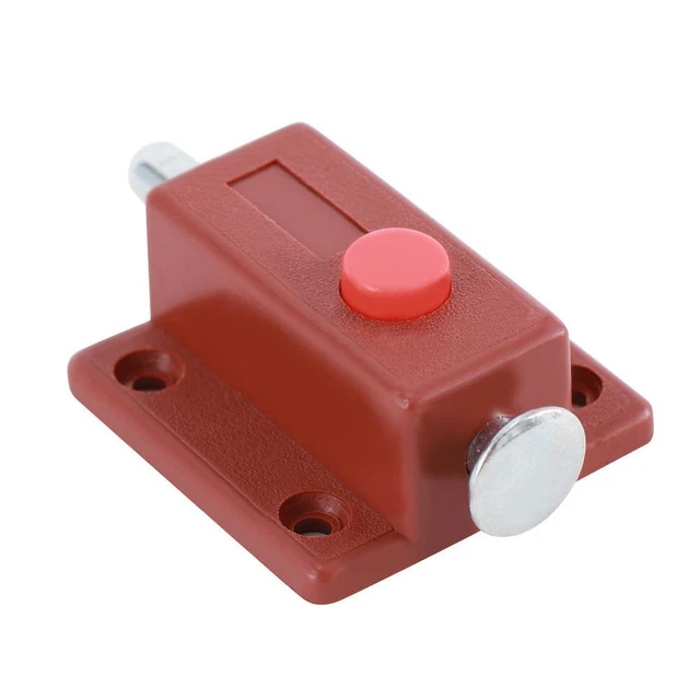 IMPROVEMENT WINDOW ACCESSORIES Cabinet Push Button Spring Loaded Lock ...