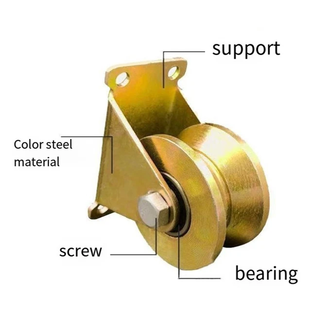 TRACK PULLEY STEEL Cable Pulley 1 Pc 1-8mm Cable Casement Tracks Heavy ...