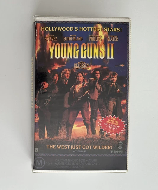 YOUNG GUNS 2 [VHS] Roadshow Big Box Clamshell Ex-Rental Video Tape VGC $29.95 - PicClick AU