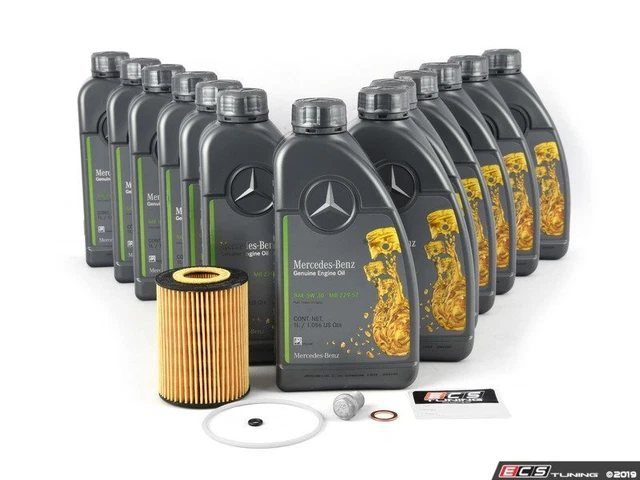 GENUINE MERCEDES BENZ - OM642 Sprinter V6 Diesel Oil Change Kit - 5w-30 ...