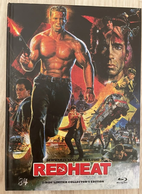 RED HEAT MEDIABOOK Blu-ray + DVD Lim. 129/333 Cover B Schwarzenegger ...