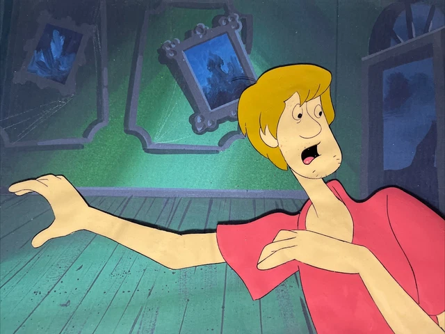 SCOOBY-DOO ANIMATION CEL Shaggy production art Vtg Cartoon Network I16 ...