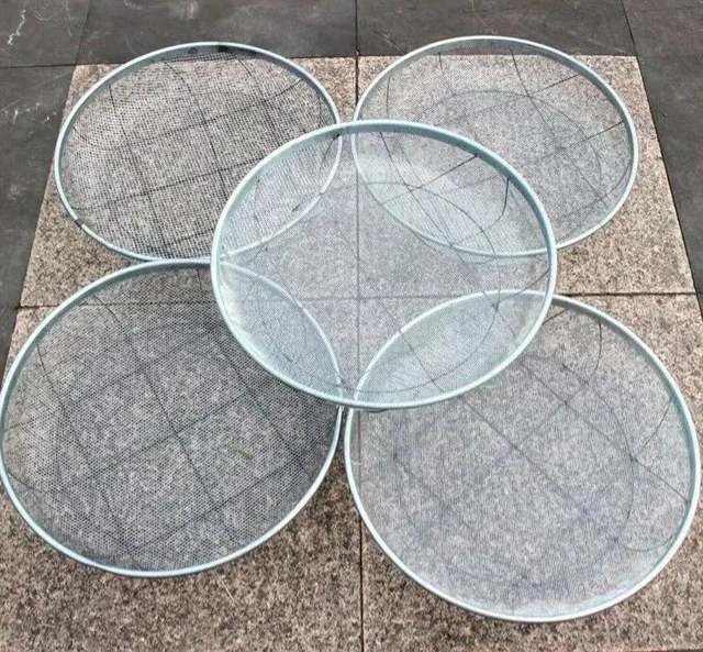 LARGE DIAMETER SOIL Garden Riddle Compost Sieve Mesh green Tray ...