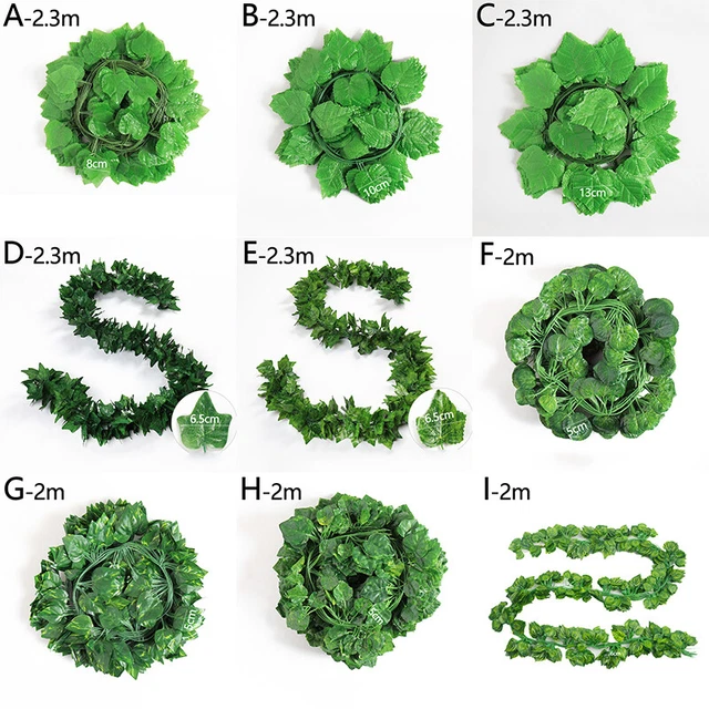 ARTIFICIAL FAKE IVY Leaf Plants Long Vine Plant Garland Garden Home ...