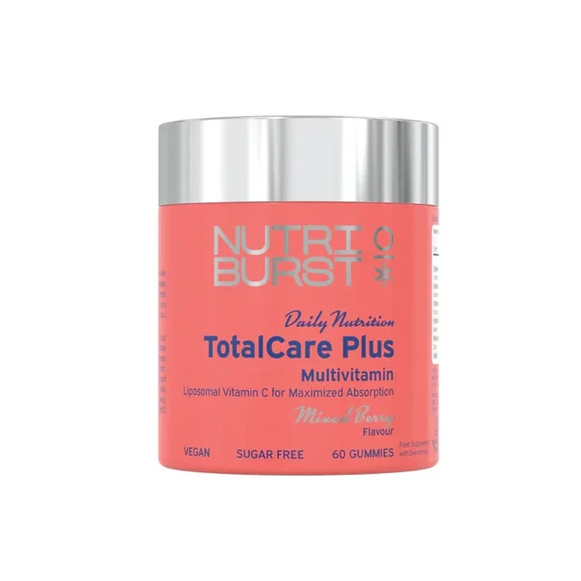 NUTRIBURST TOTALCARE PLUS Multivitamin 60 Gummies with Vitamin C, D, B6, B12 £10.99 - PicClick UK