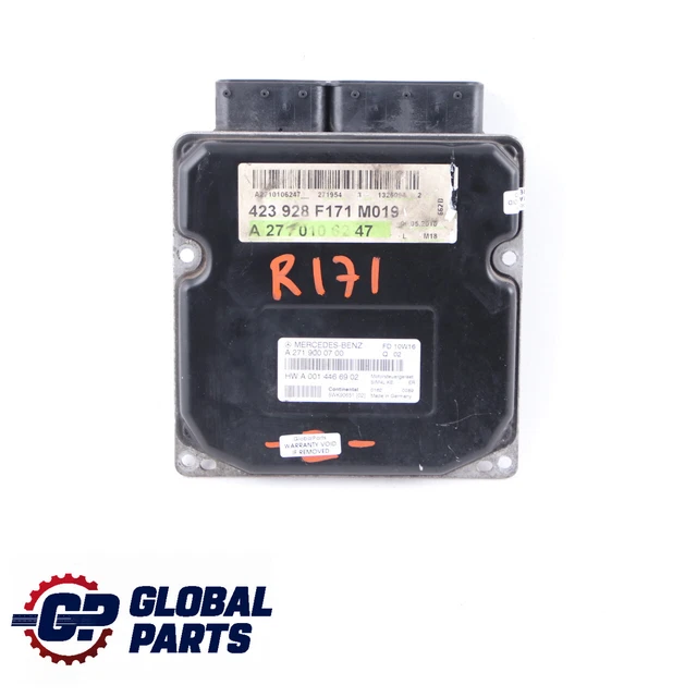 MERCEDES R171 SLK200 Kompressor M271.954 Engine Control Unit ECU ...
